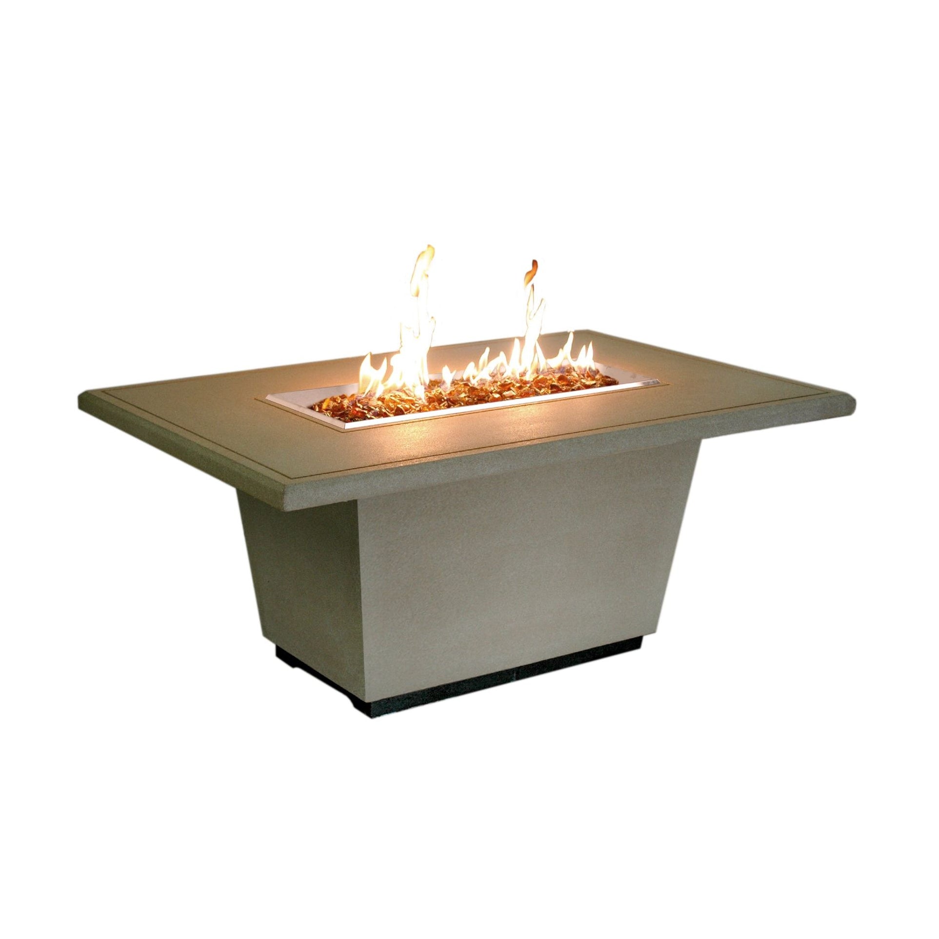 American Fyre Designs Cosmo Rectangular Outdoor Fire Table — Elegant ...