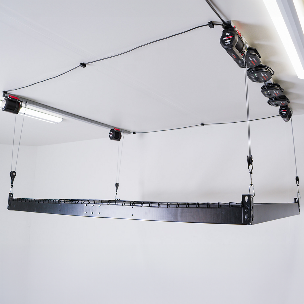 Garage Overhead Storage Racks Overhead Lift Hoist, Heavy-duty Ceiling ...