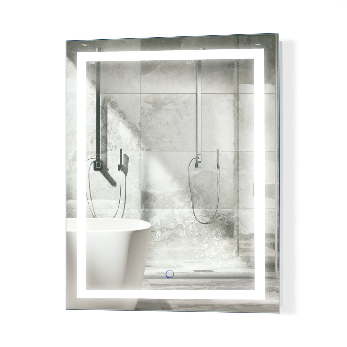 Krugg Icon 24'' X 30 Bathroom LED Wall Mirror — Elegant Home USA