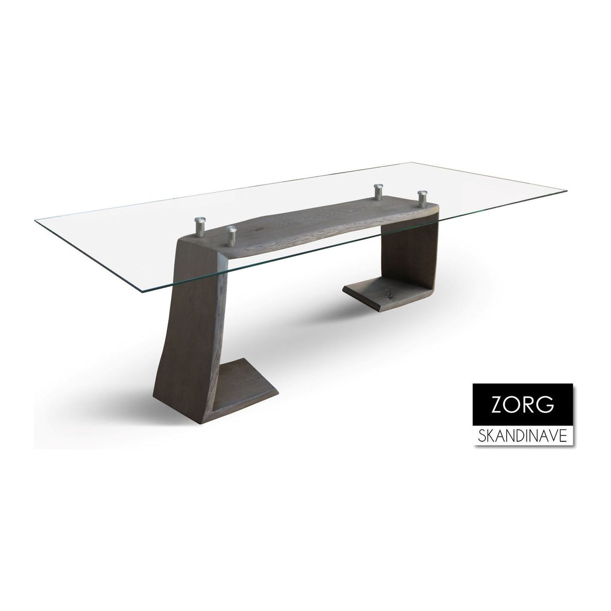 Maxima House Gor Glass Top Dining Table SCANDI142 — Elegant Home USA