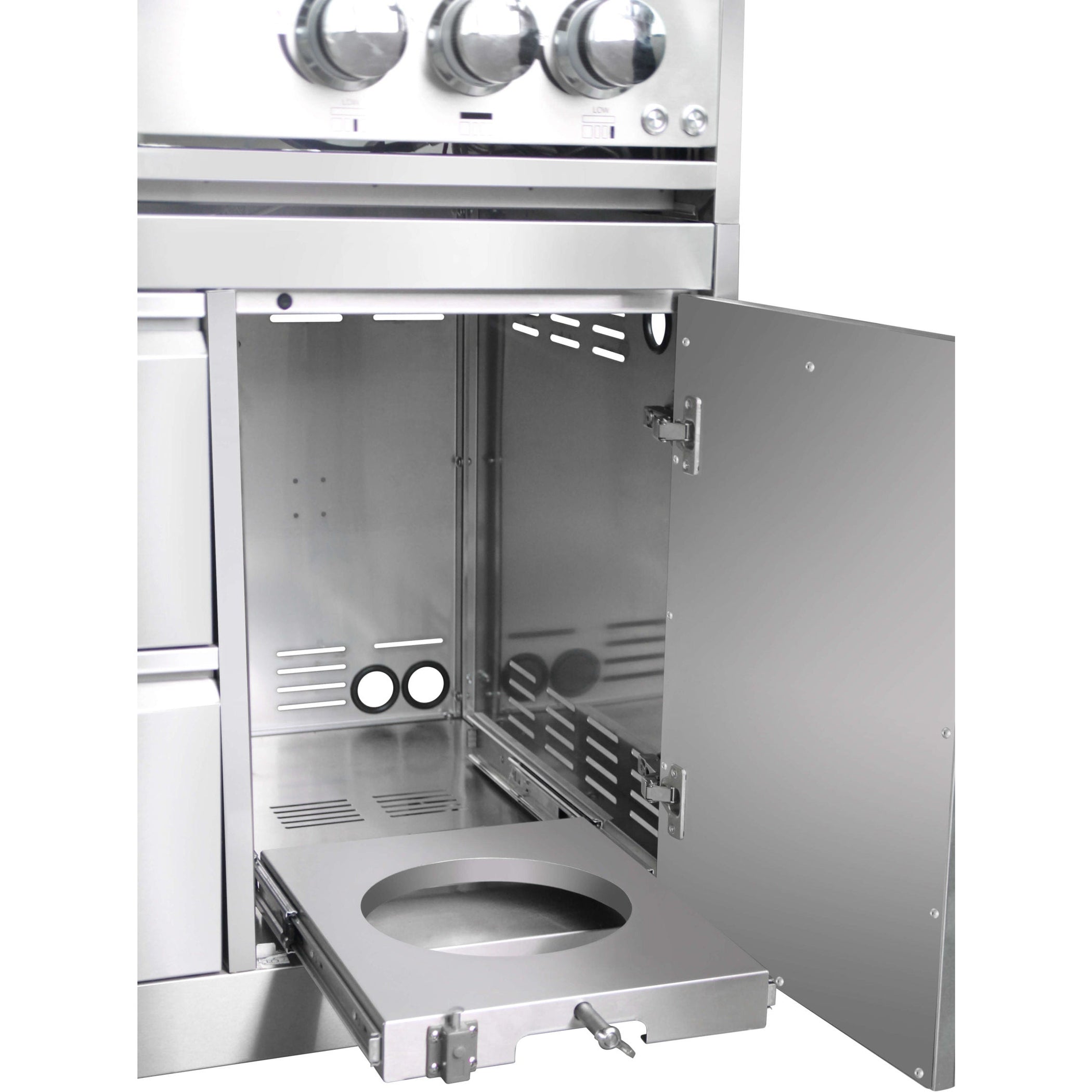 Thor Kitchen Outdoor Kitchen BBQ Grill Cabinet in Stainless Steel MK03 ...