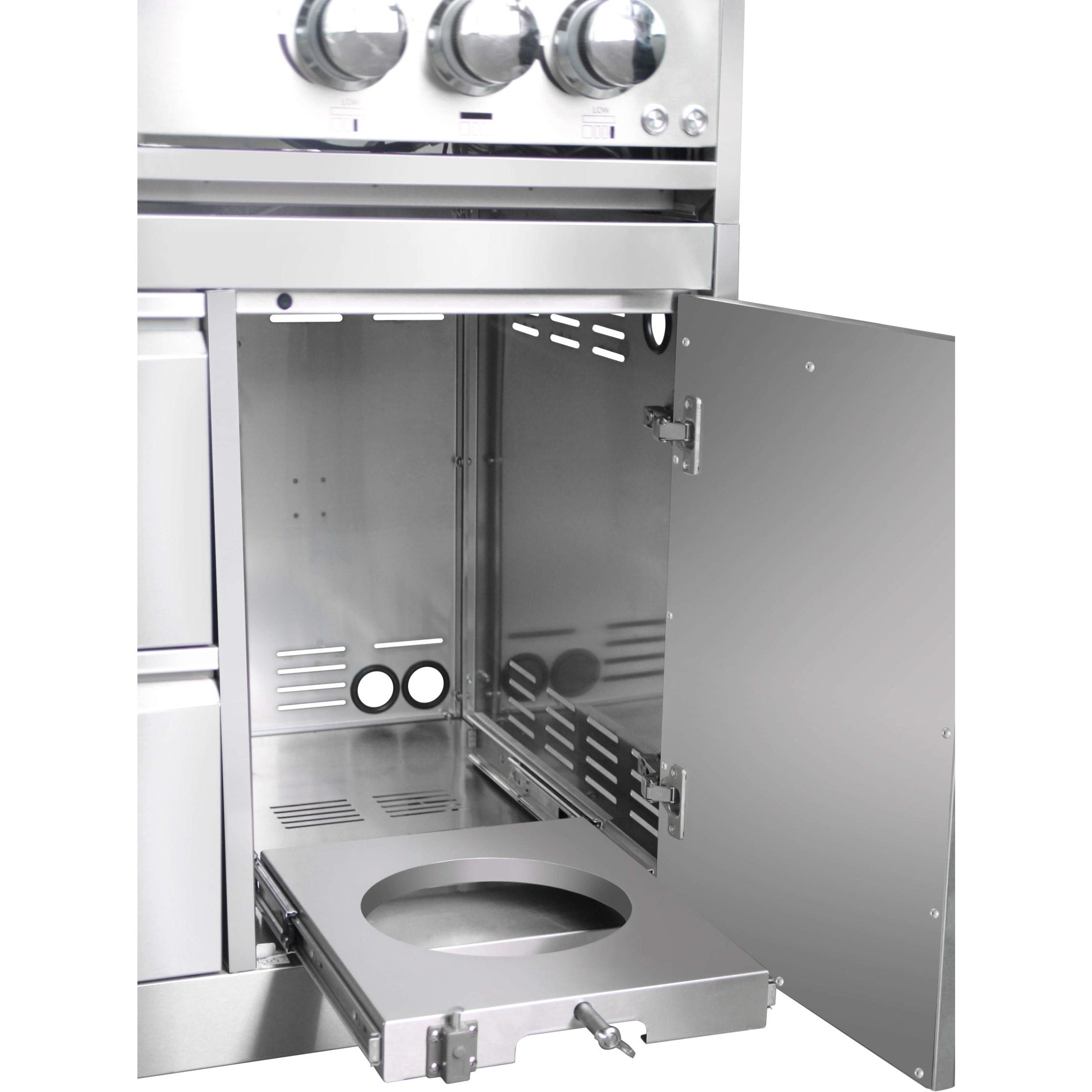 Thor Kitchen Outdoor Kitchen BBQ Grill Cabinet in Stainless Steel MK03 ...