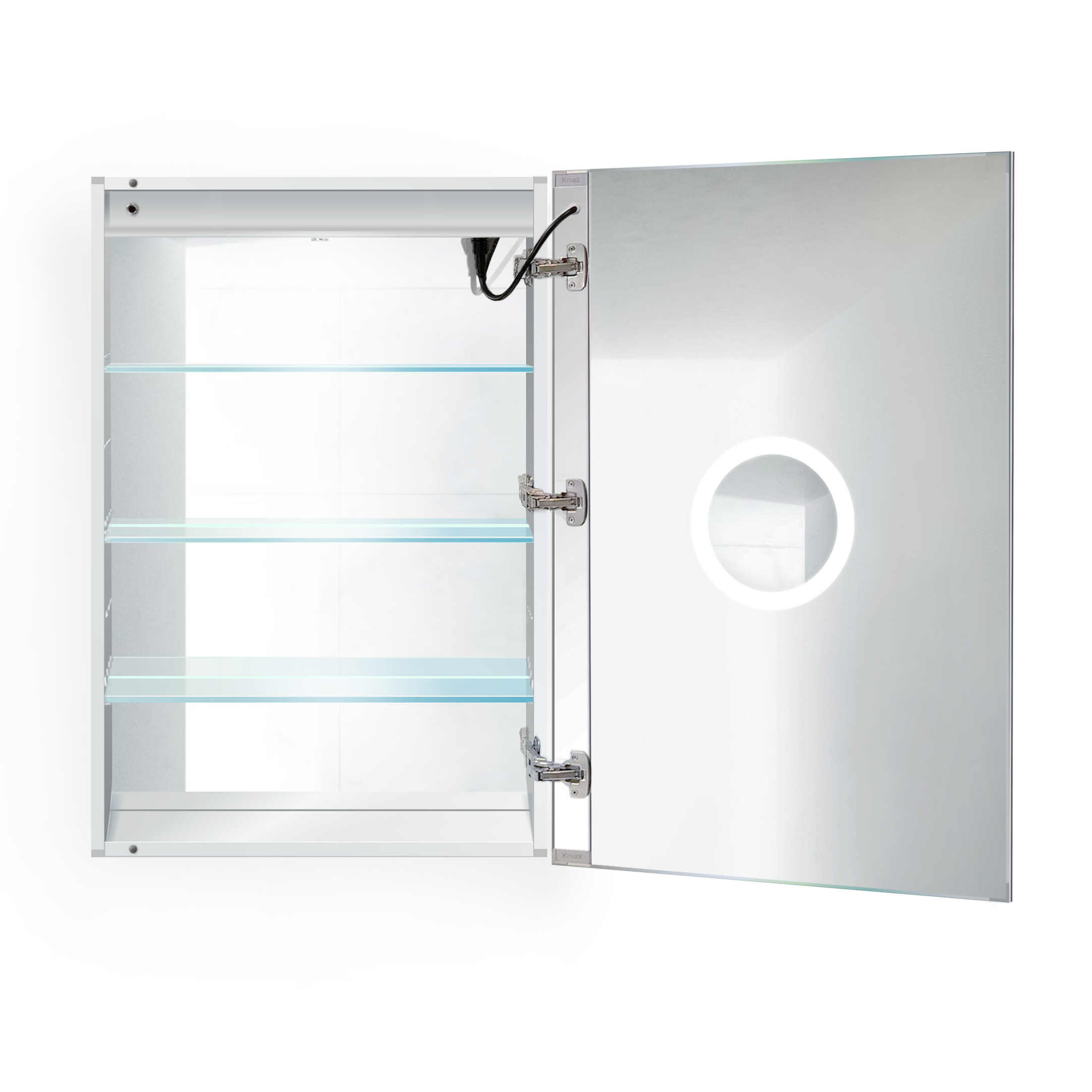 Krugg Svange 2436R 24" X 36" LED Medicine Cabinet with Dimmer & Defogg ...
