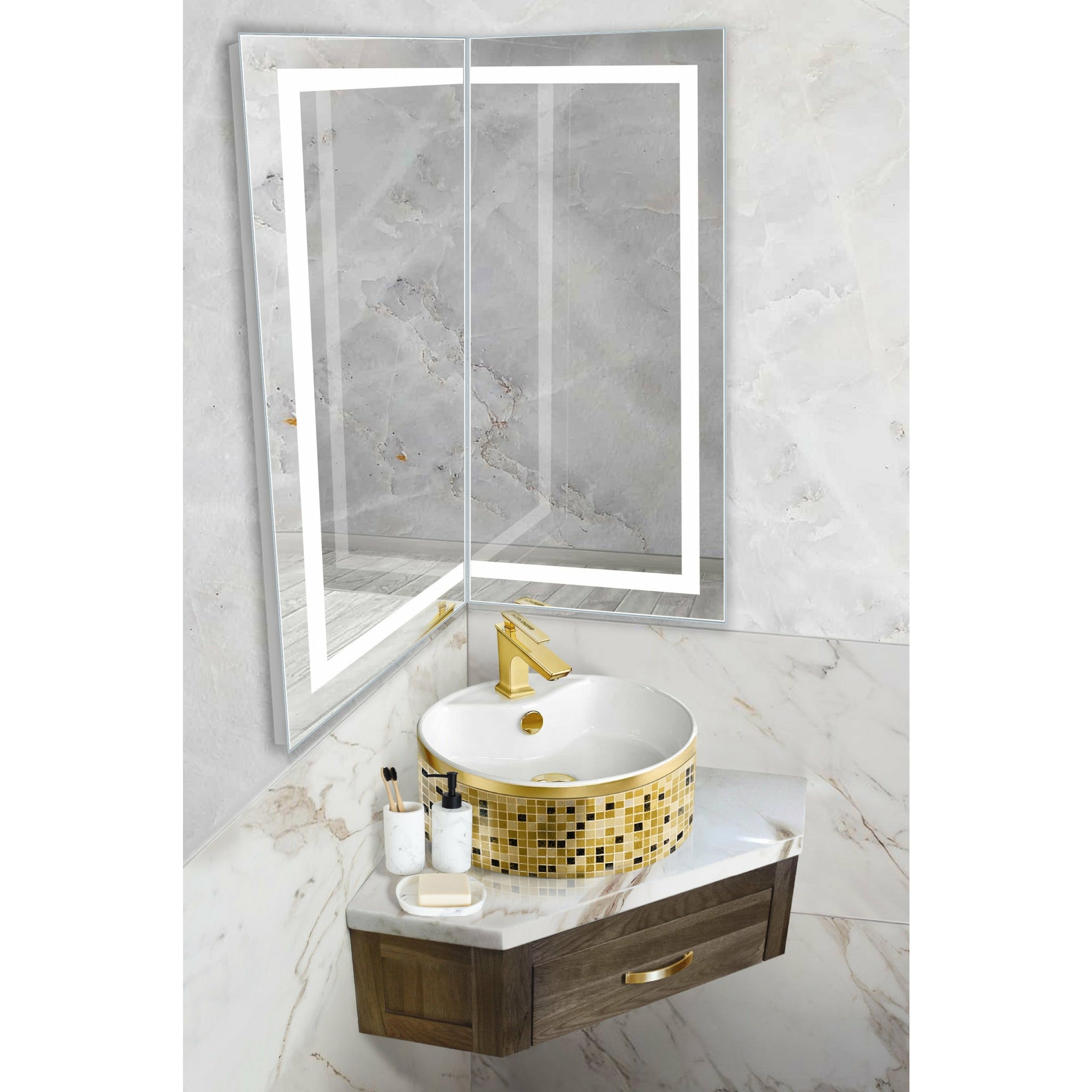 Krugg LED Bathroom Mirrors — Elegant Home USA